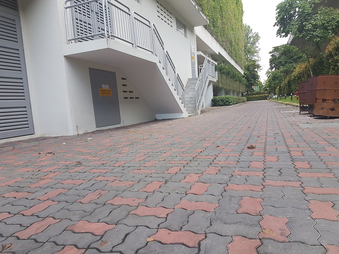 Interlocking Pavers Driveway at Canberra Condominium - BA Contracts Pte Ltd