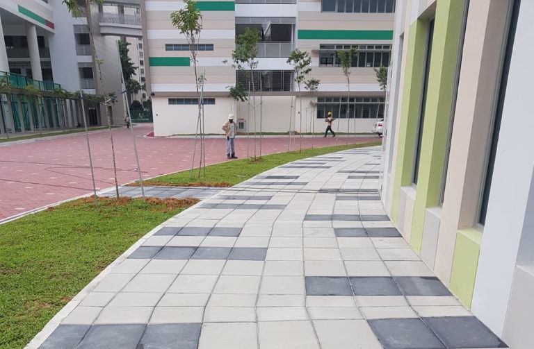 Footpath and Driveway at Secondary School - BA Contracts Pte Ltd